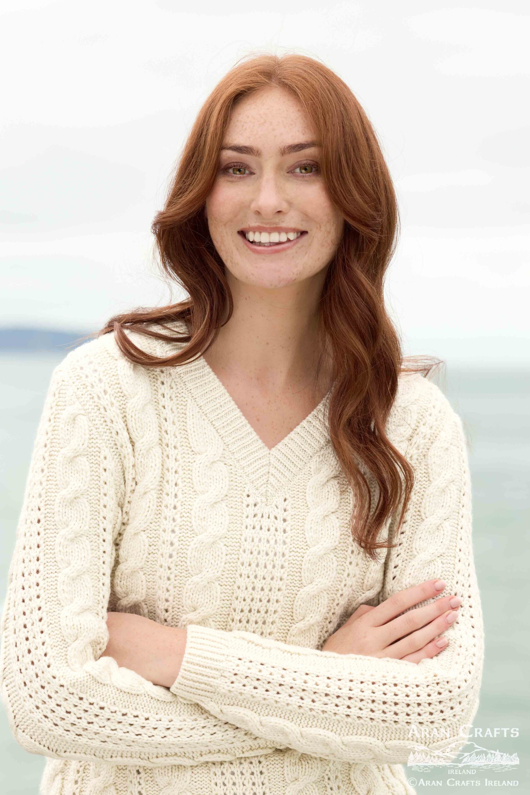 ARDMORE SUPER SOFT V-NECK SWEATER V5660 - West End Knitwear